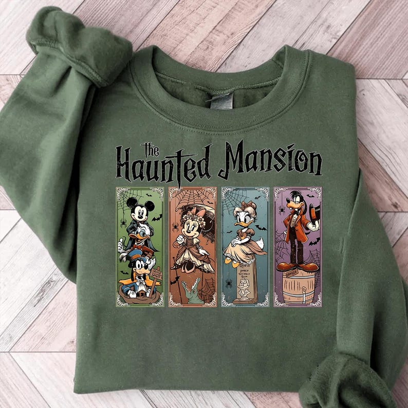 Haunted Mansion Disney Halloween Png,mickey Minnie Donald Goofy Daisy ...