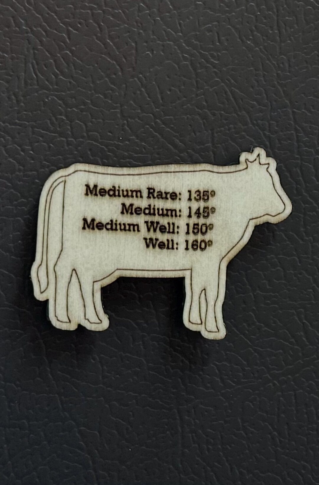 Magnetic Cow-shaped Meat Doneness Guide – Fridge Magnet With Internal ...