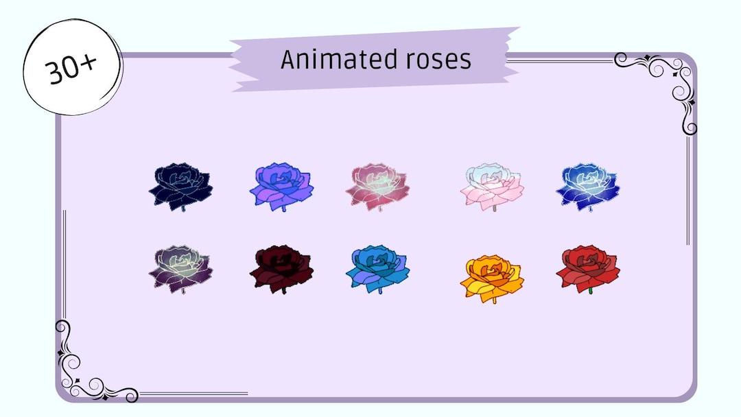 10+ Roses Animated Emote for Twitch, Youtube and Discord - Etsy