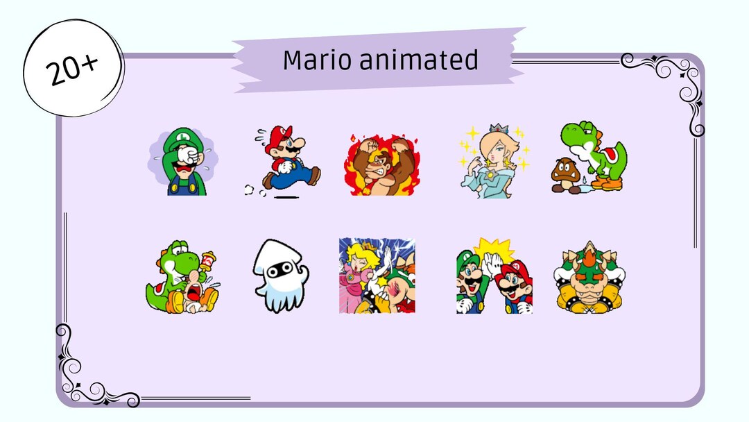 20+ Mario Animated Emote for Twitch, Youtube and Discord - Etsy Canada
