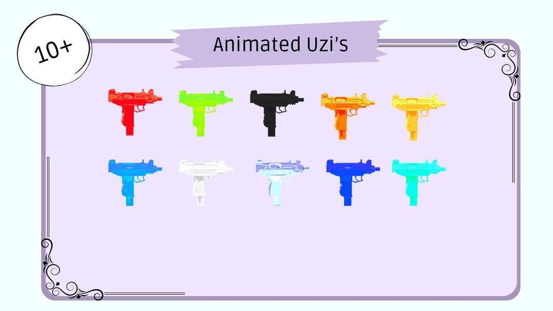 10+ Uzi Animated Emote for Twitch, Youtube and Discord - Etsy
