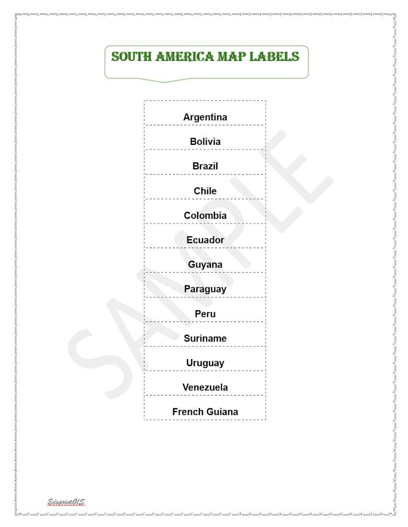 Printable Geography Activity for Kids - Cut and Paste Map Labels ...