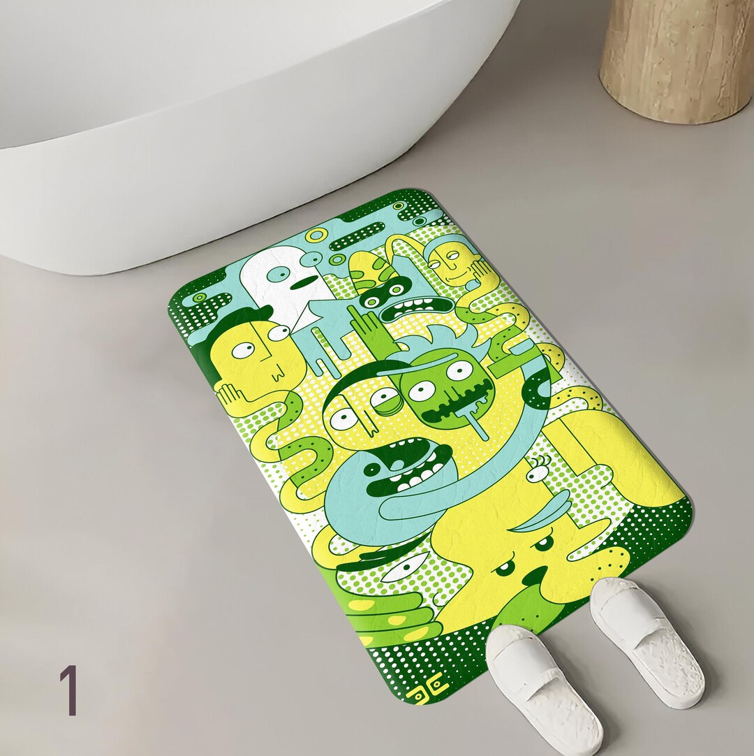 Rick and Morty Rug|middle Finger Rick|rick and Morty Carpet|rick and ...