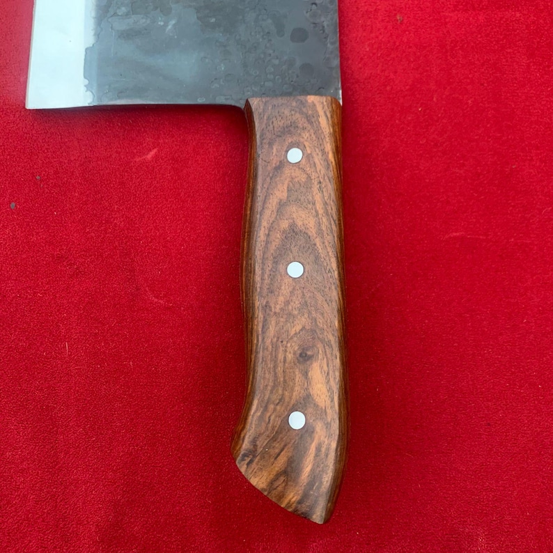High Carbon Stainless Steel Chopper Knife Wood Handle Chef/kitchen/meat ...