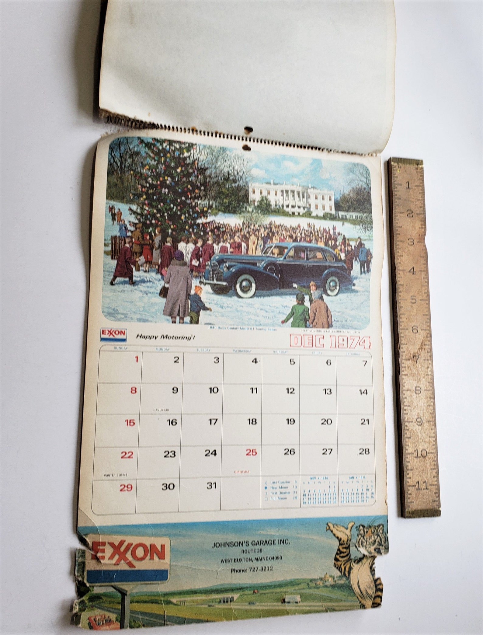 1974 Large Calendar - Etsy