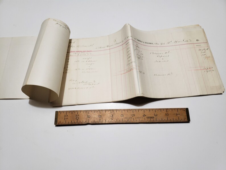 1880 Large Antique Ledger - Etsy