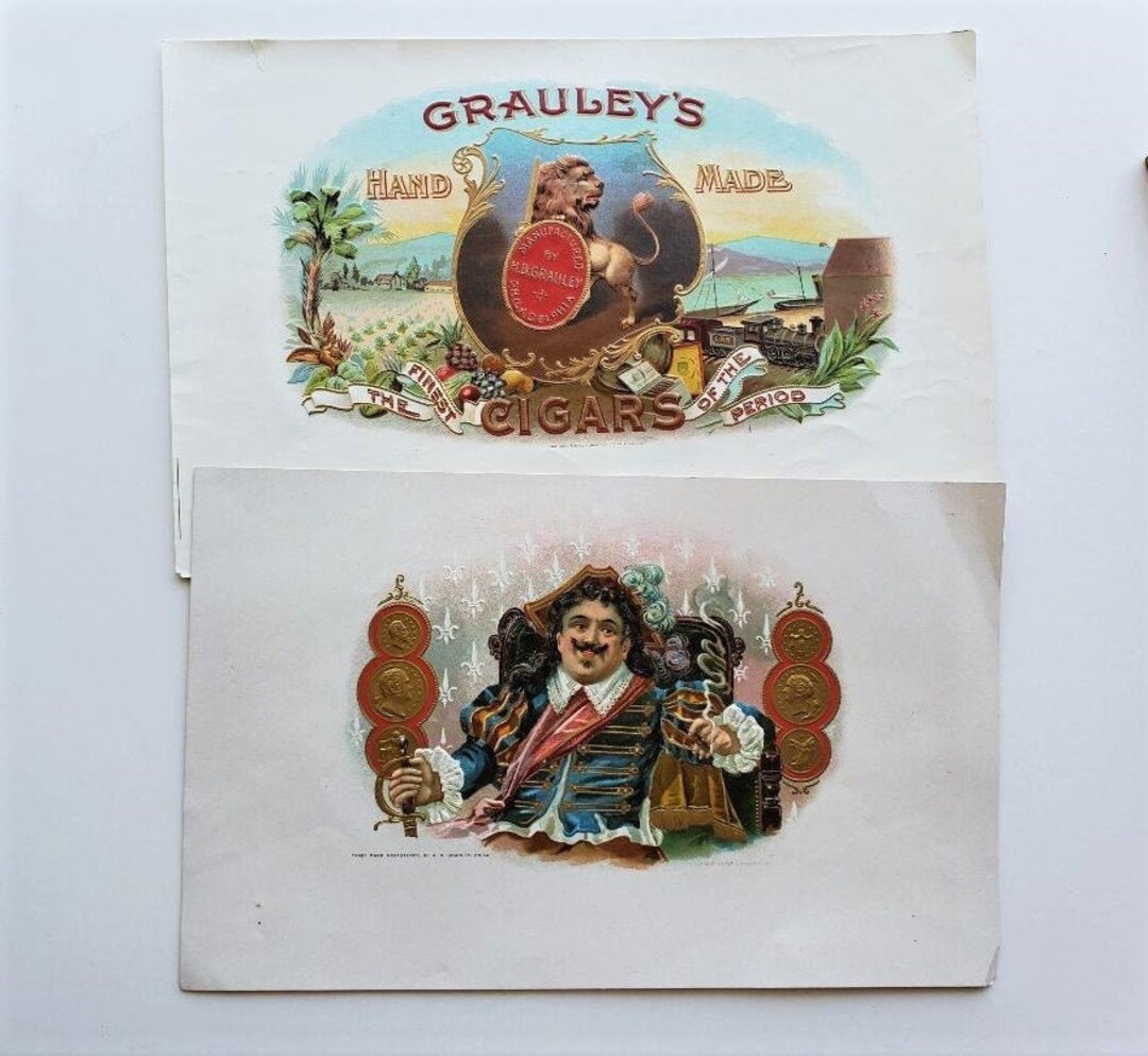 Antique Cigar Box Lithographs - Etsy