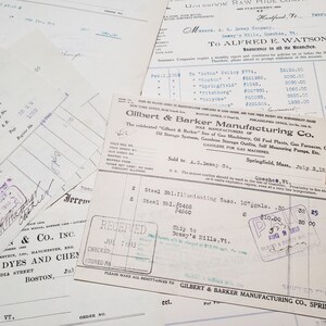 6 Antique Mill Receipts 1900s to 1910s - Etsy