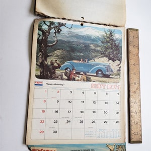 1974 Large Calendar - Etsy