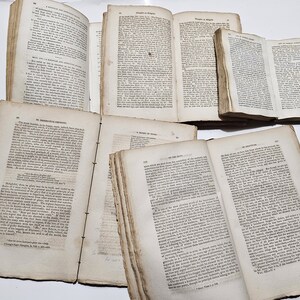 1800s Worn Books ONE Text Block studio B - Etsy