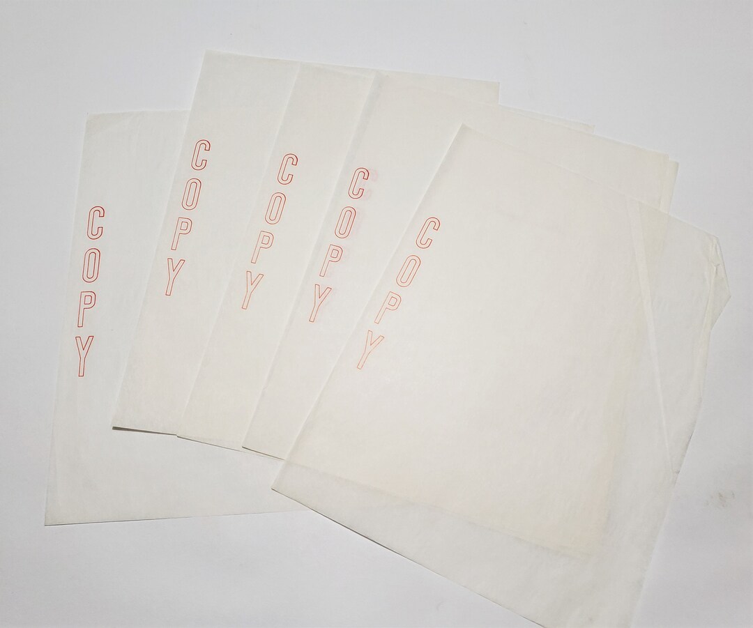 Vintage Light Weight Typewriting Paper - 9 Pieces - Etsy