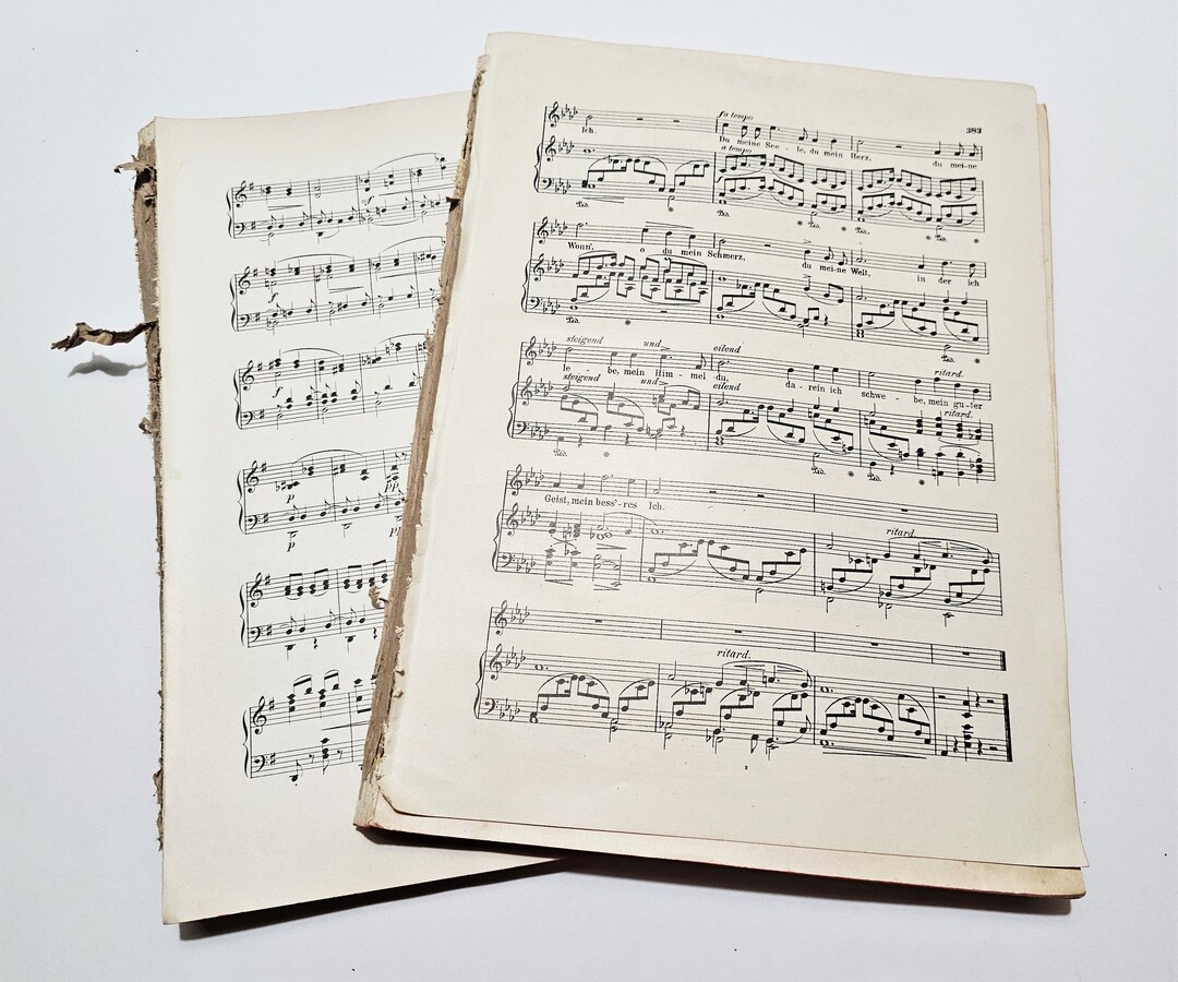 1920s Large Classical Music Text - Etsy