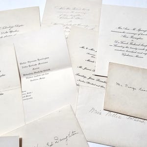 1900s Antique Wedding Reception Invitations TWO - Etsy