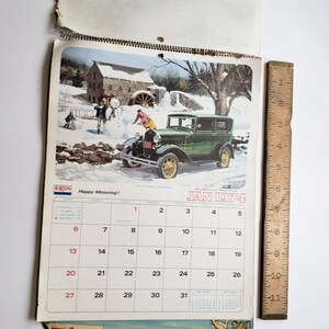 1974 Large Calendar - Etsy