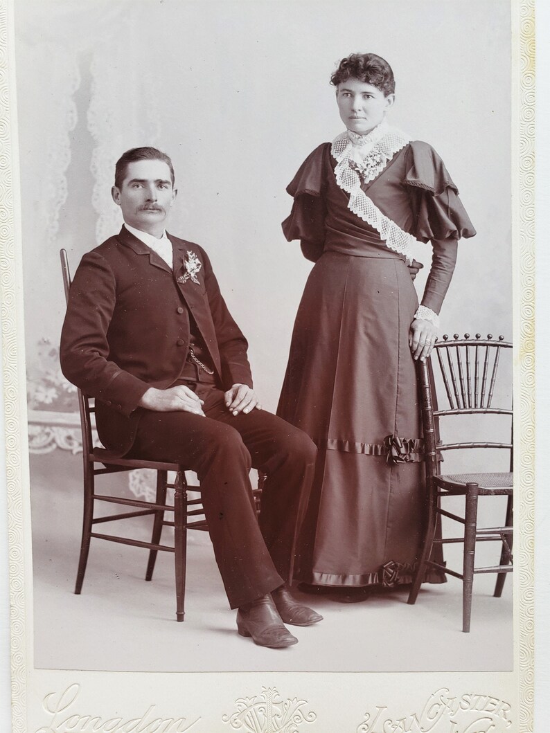 1870's Couple - Victorian Cabinet Card - Etsy