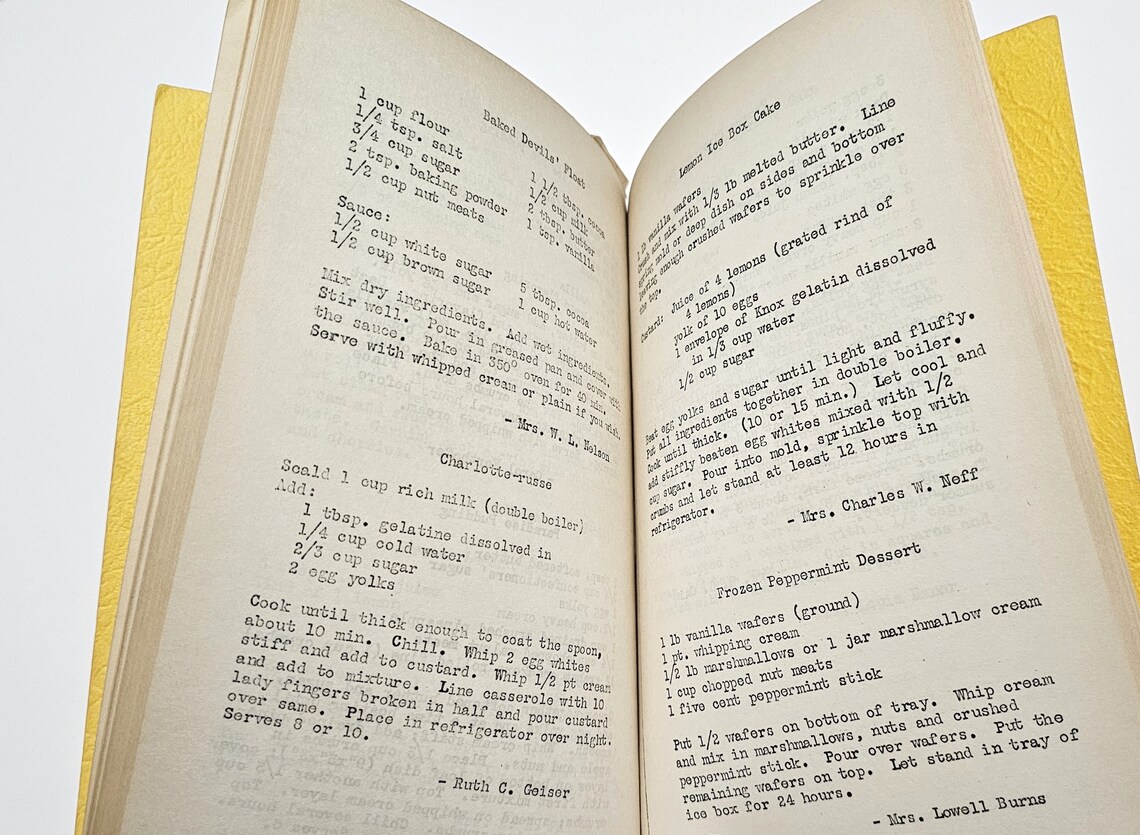 1951 Favorite Recipes - Church Ladies' Cookbook - Etsy