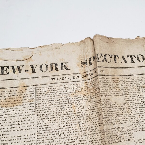 Antique Newspaper - Etsy