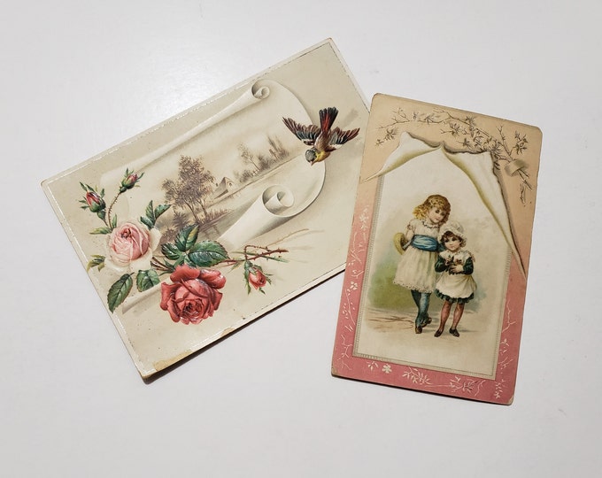 1800s Antique Victorian Cards - 2 - Etsy