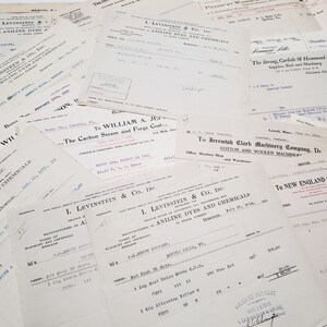 6 Antique Mill Receipts 1900s to 1910s - Etsy