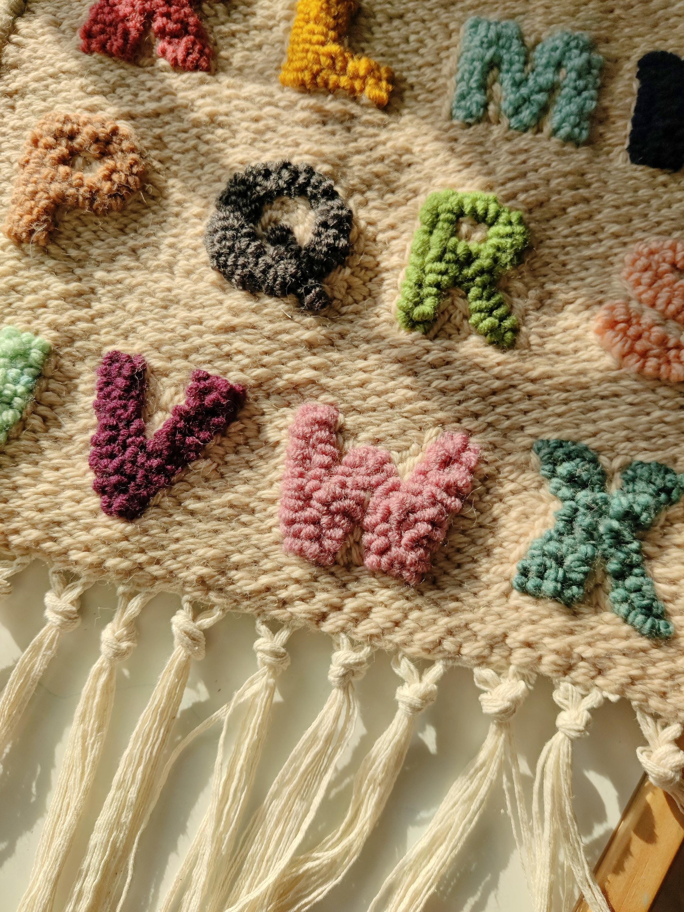 Big Wool Alphabet, Colorful Letters, Kids Room, Kindergarden ...