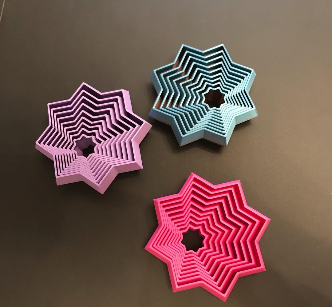 3D Printed Fidget Star - Etsy