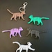 3D Articulated Cat Keychain - Etsy