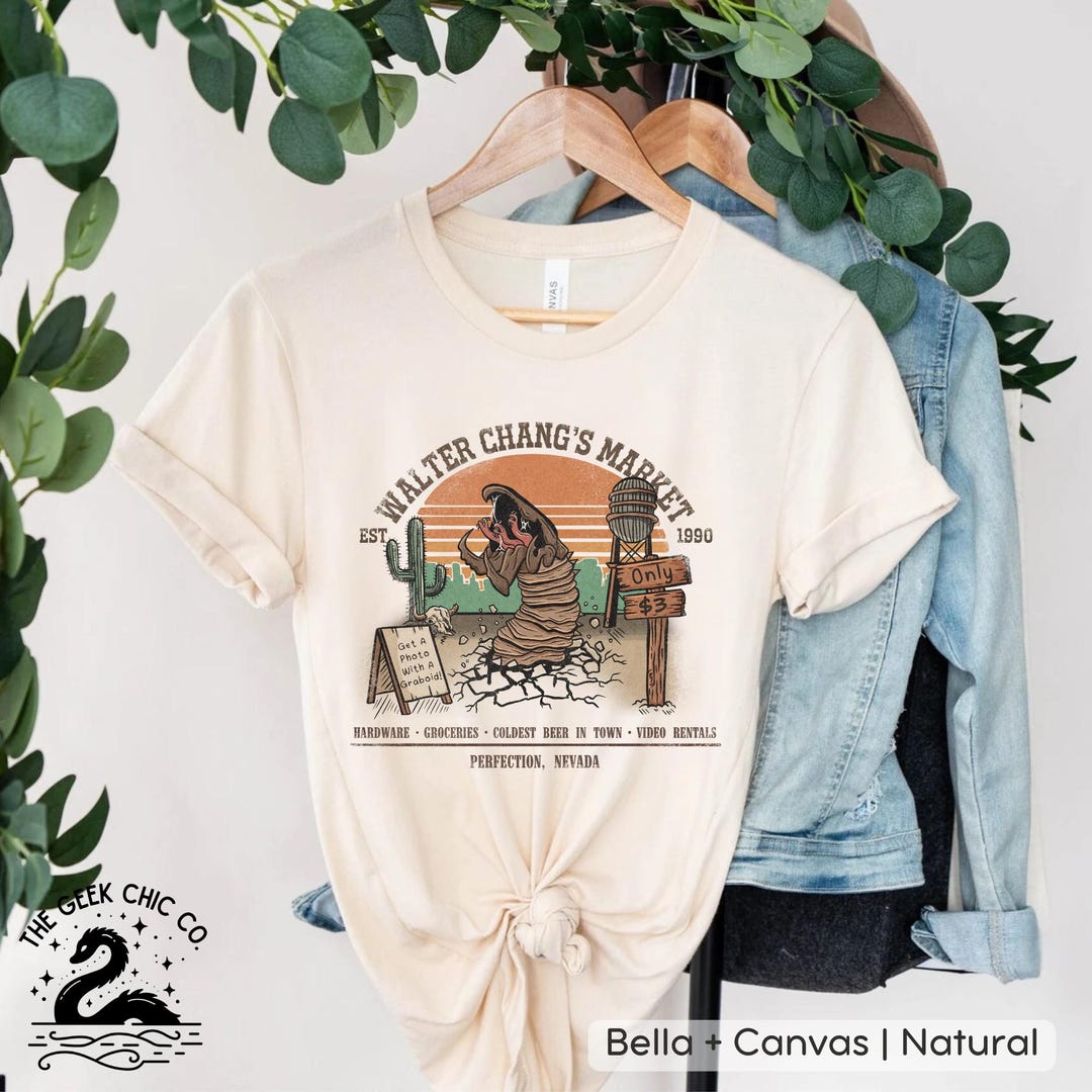 Walter Chang's Market Graboid T-shirt: 90s Tremors Movie Tee - Etsy