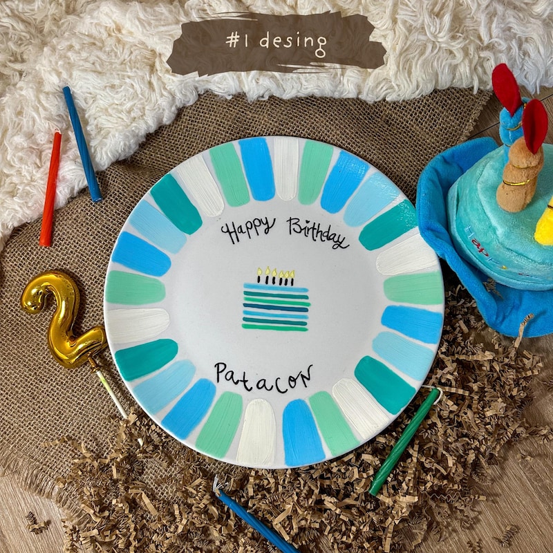 Birthday Plate - Etsy