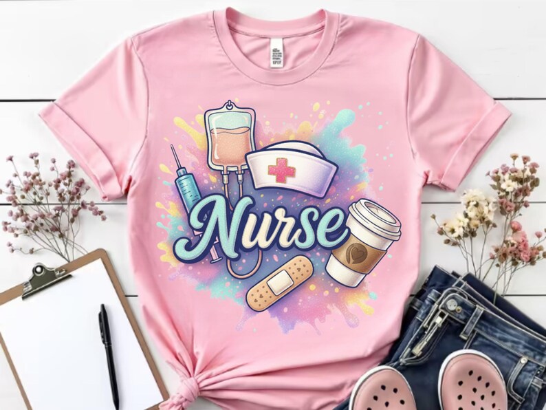 Pastel Glitter Nurse PNG: Sublimation Design (digital Download) - Etsy
