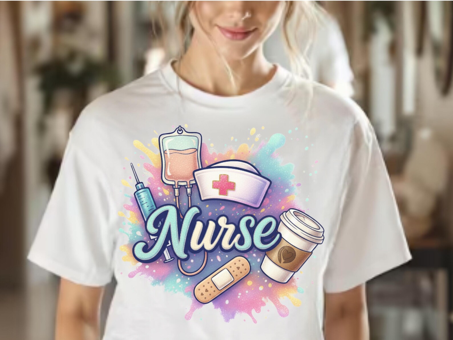 Pastel Glitter Nurse PNG: Sublimation Design (digital Download) - Etsy