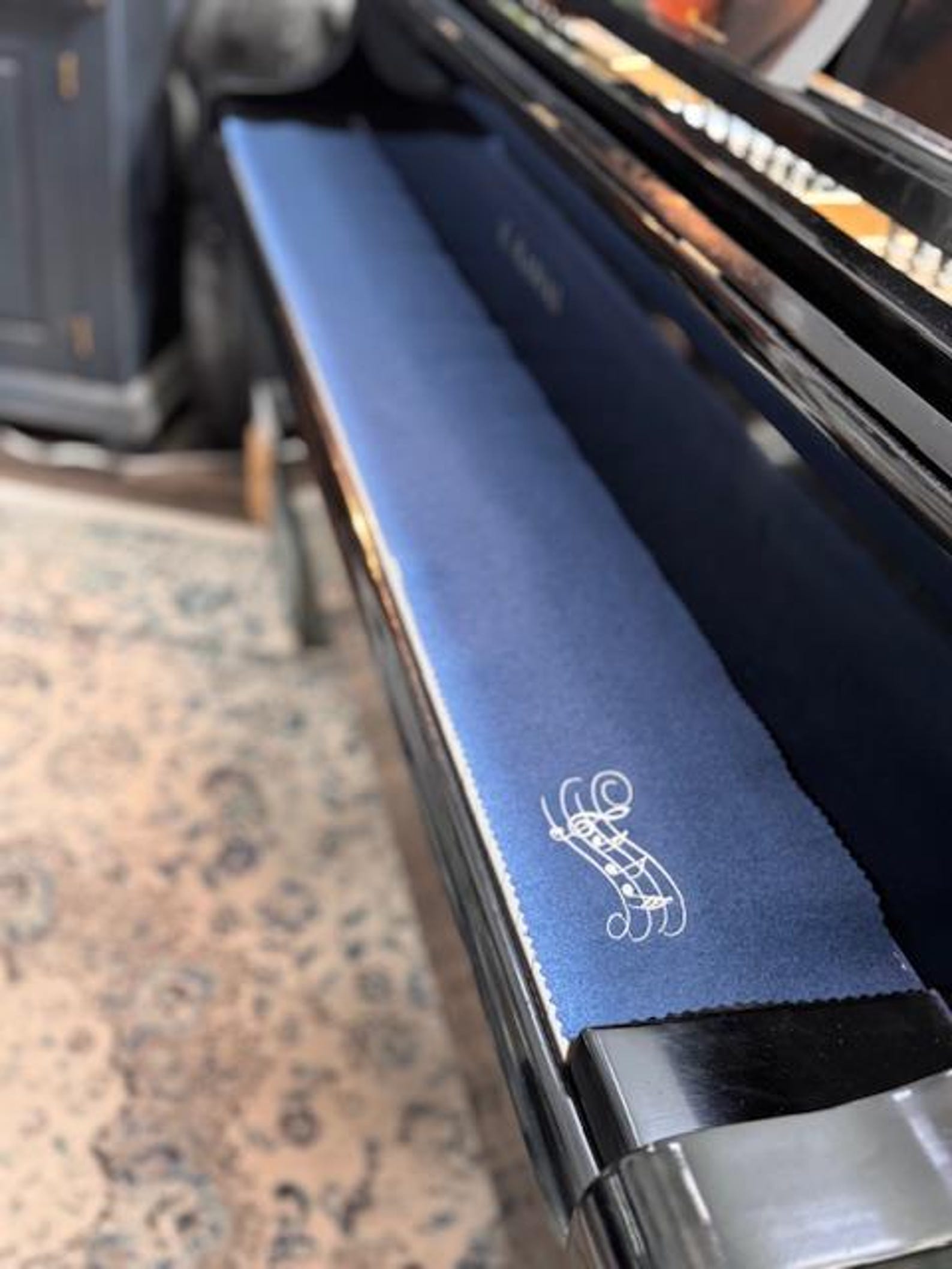 Piano Keyboard Runner - Embroidered - Etsy
