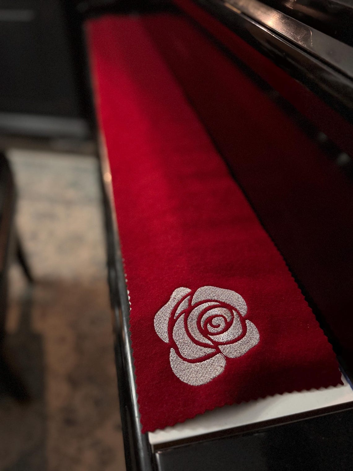 Piano Keyboard Runner - Embroidered - Etsy