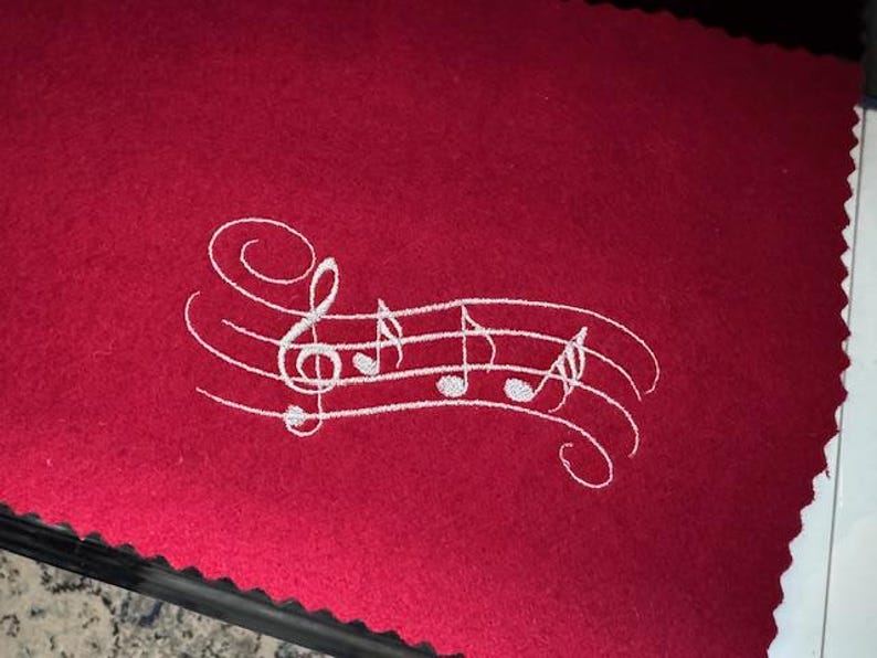 Piano Keyboard Runner - Embroidered - Etsy