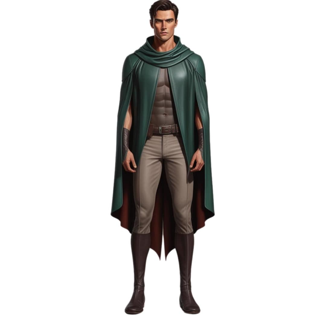 Heroic Adventurer's Cloak and Armor Set/handmade Cloak/leather Cloak ...