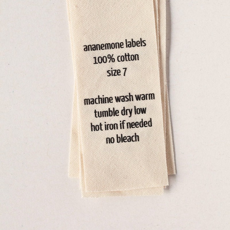 Organic Cotton Care Tag - Etsy