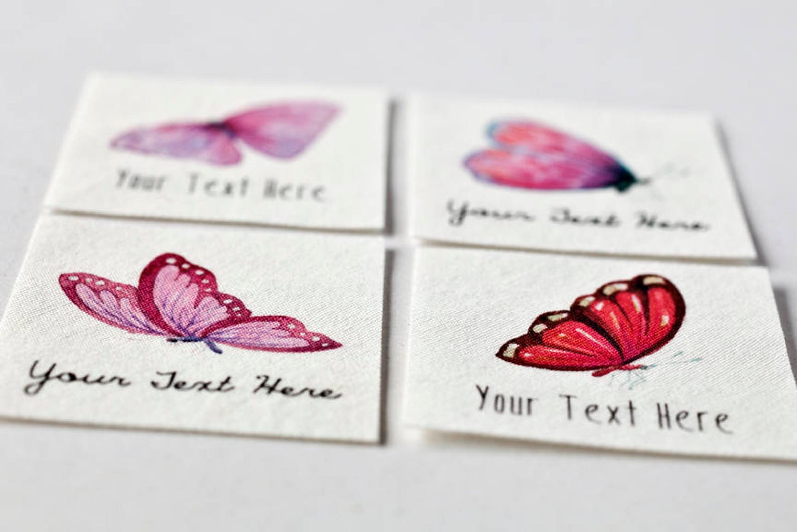 Watercolor Butterfly Labels for Handmade Items Tags for | Etsy