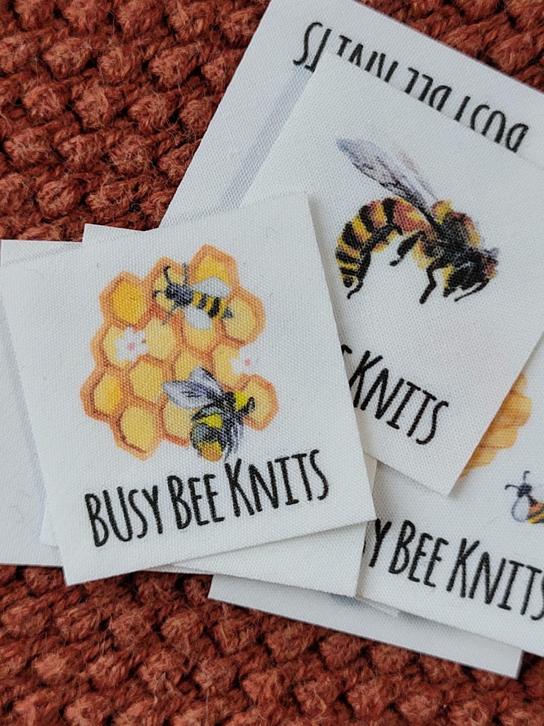 Personalized Bee Labels: Iron on Organic Cotton Name Tags - Etsy