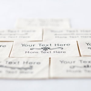 Personalized Sewing Labels for Handmade Items - Custom Tags Printed on ...