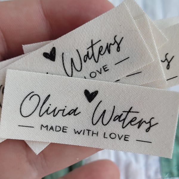 Made With Love Label - Etsy