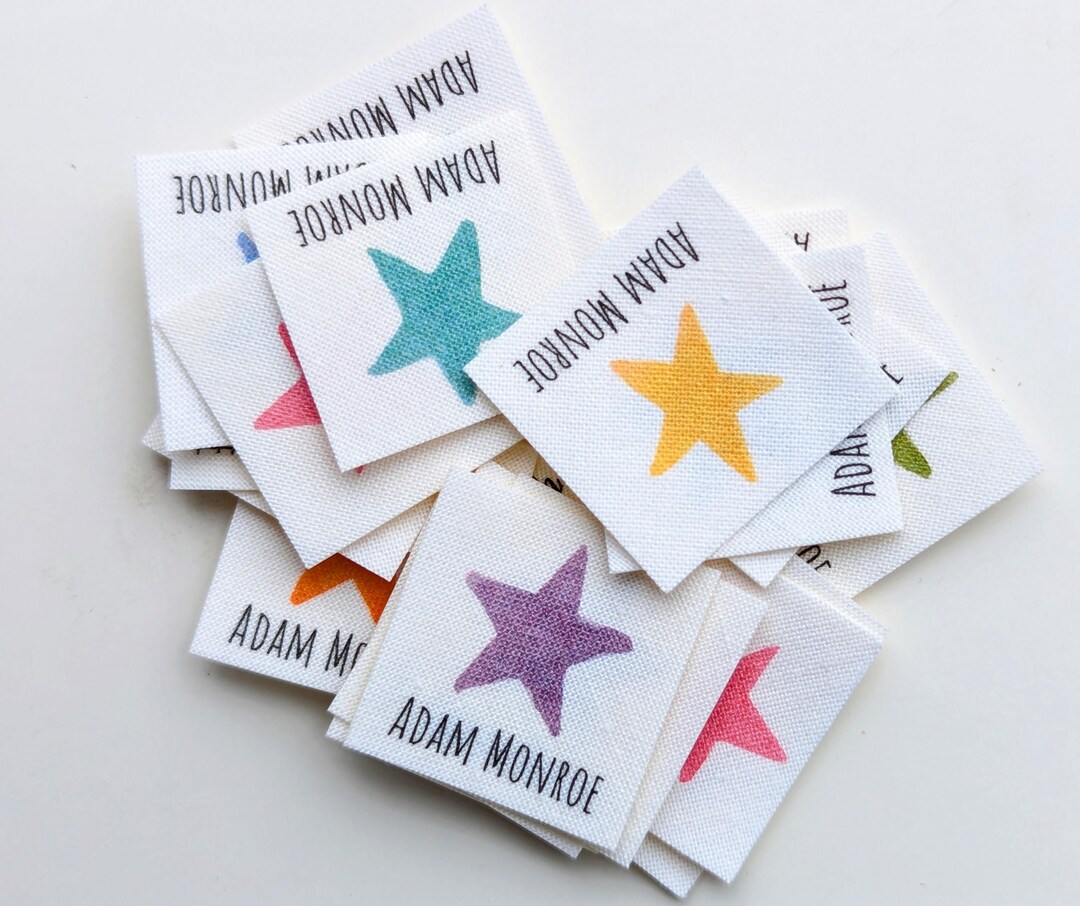 Personalized Kids' Uniform Labels: Iron-on Clothing Name Tags With ...