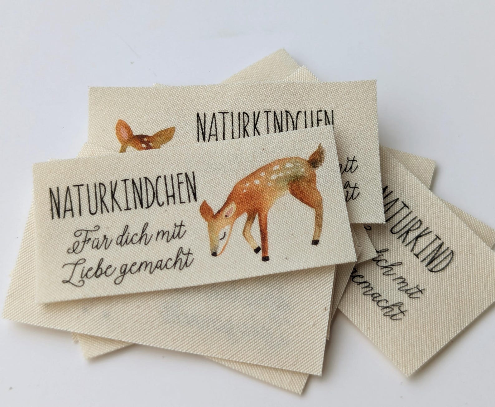 Watercolor Deer Sewing Tags for Handmade Items - Woodland Animal ...