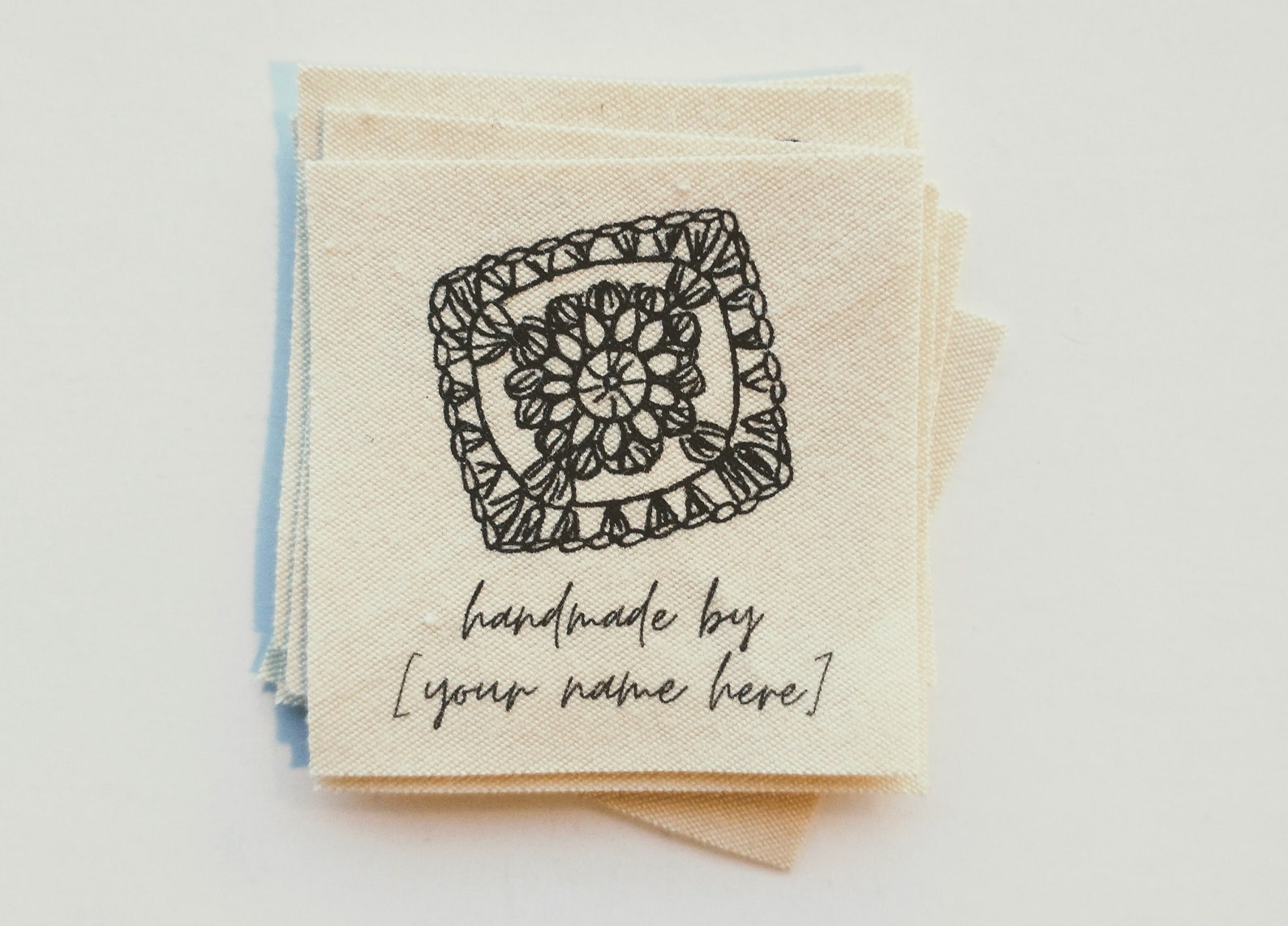 Labels for Crocheted Items and Gifts Organic Cotton Tags - Etsy