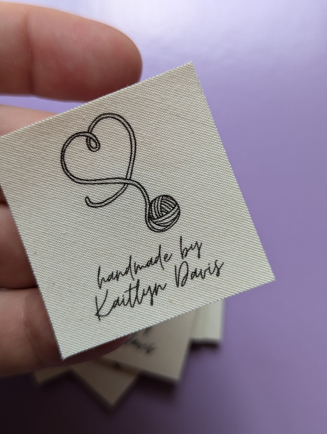 Labels for Crocheted Items and Gifts - Organic Cotton Tags ...