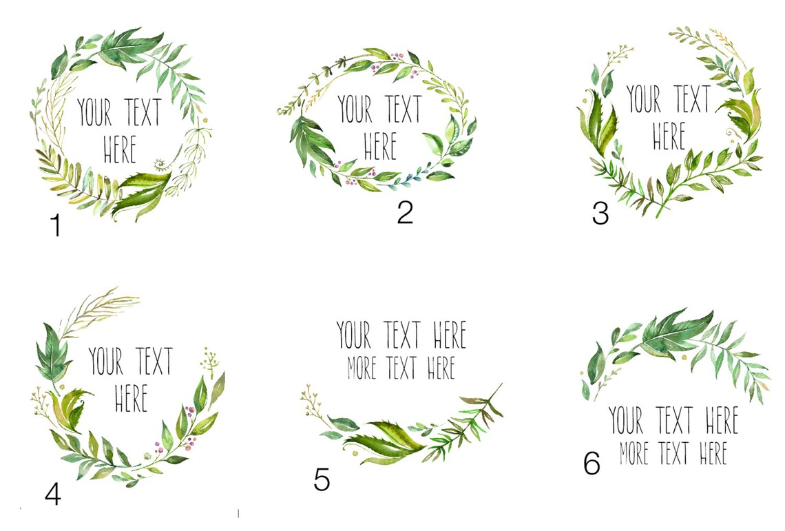 Botanical Wreath Labels Eco Friendly Sewing Tags for | Etsy