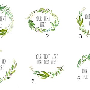 Botanical Wreath Labels - Eco Friendly Sewing Tags for Handmade Items ...