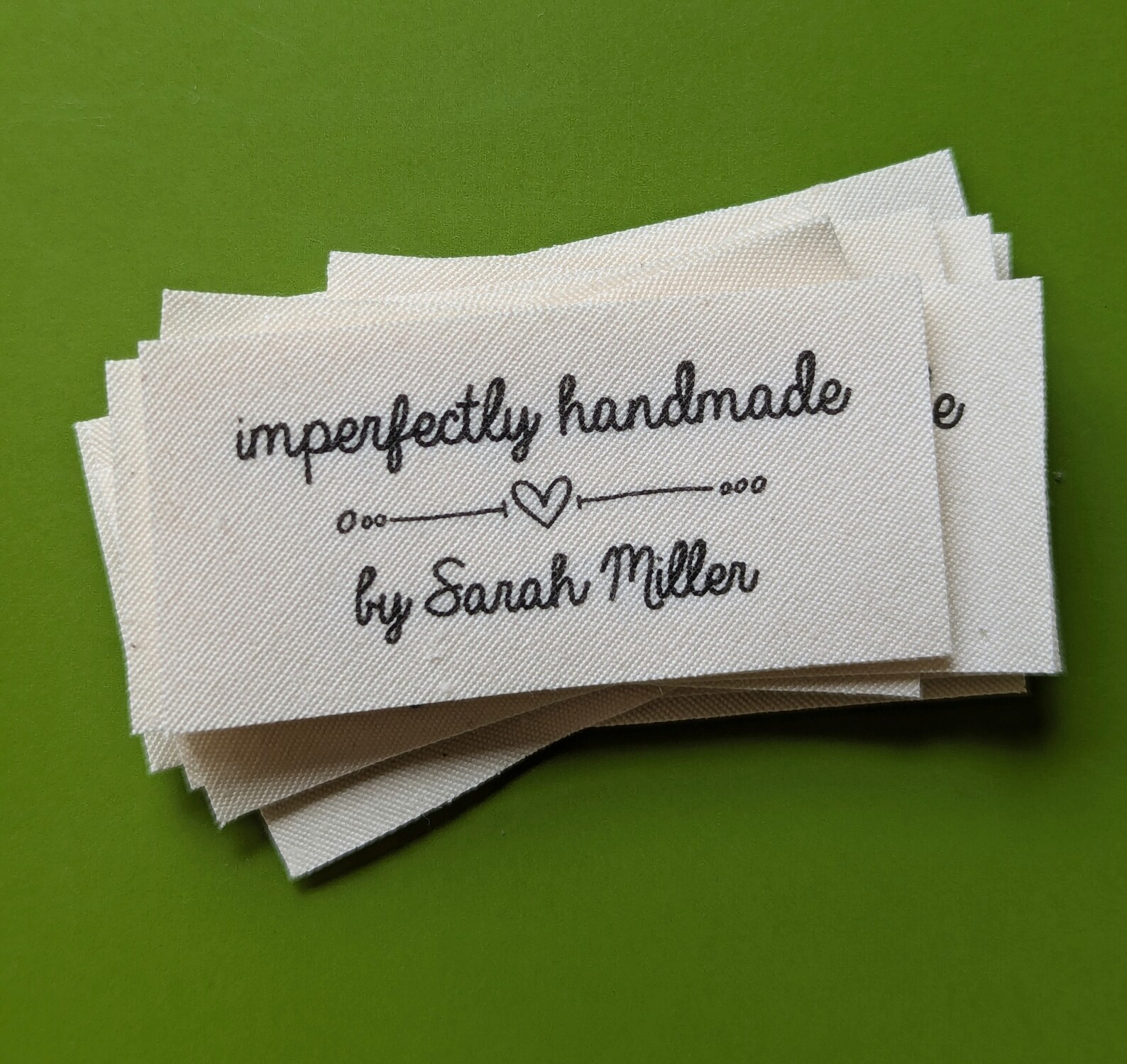 Personalized Sewing Labels for Handmade Items Custom Tags Printed on ...