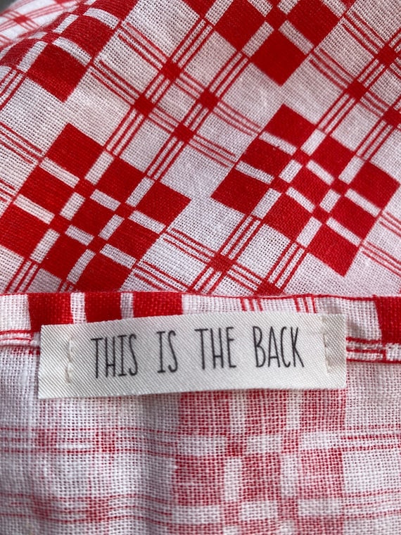 This is the Back Label Set of 10 Fabric Tags Sew in or Iron - Etsy