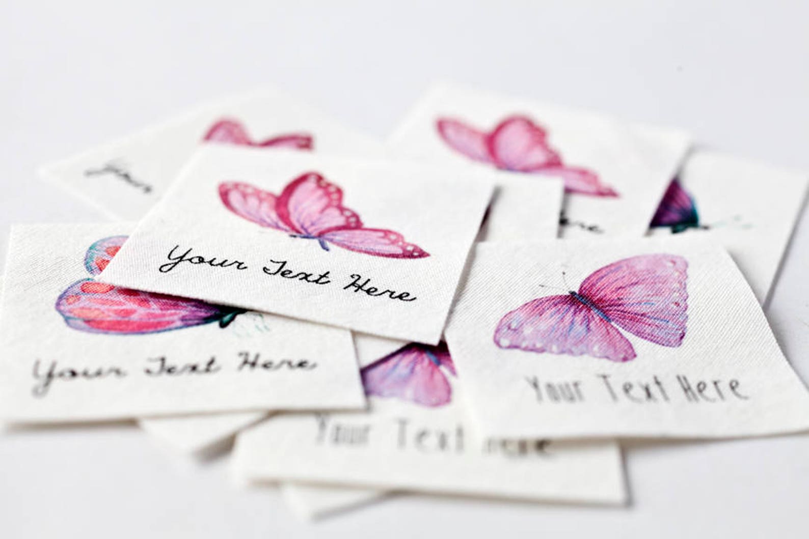 Watercolor Butterfly Labels for Handmade Items - Tags for Kids ...