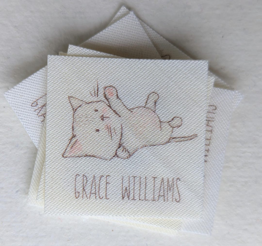 Personalized Kitten Clothing Labels: Iron-on Name Tags - Etsy