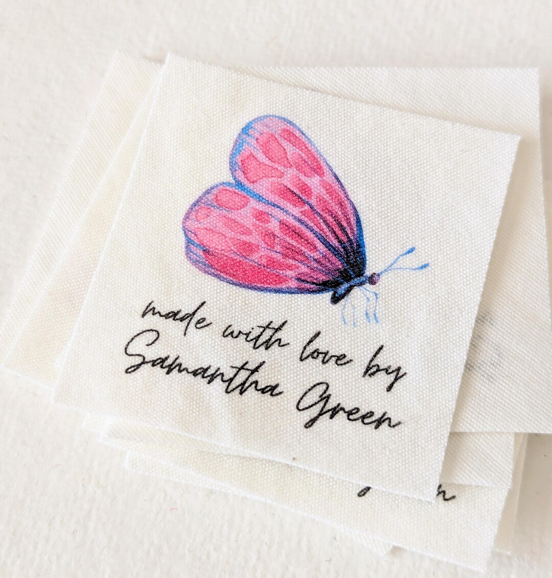 Watercolor Butterfly Labels for Handmade Items - Tags for Kids ...